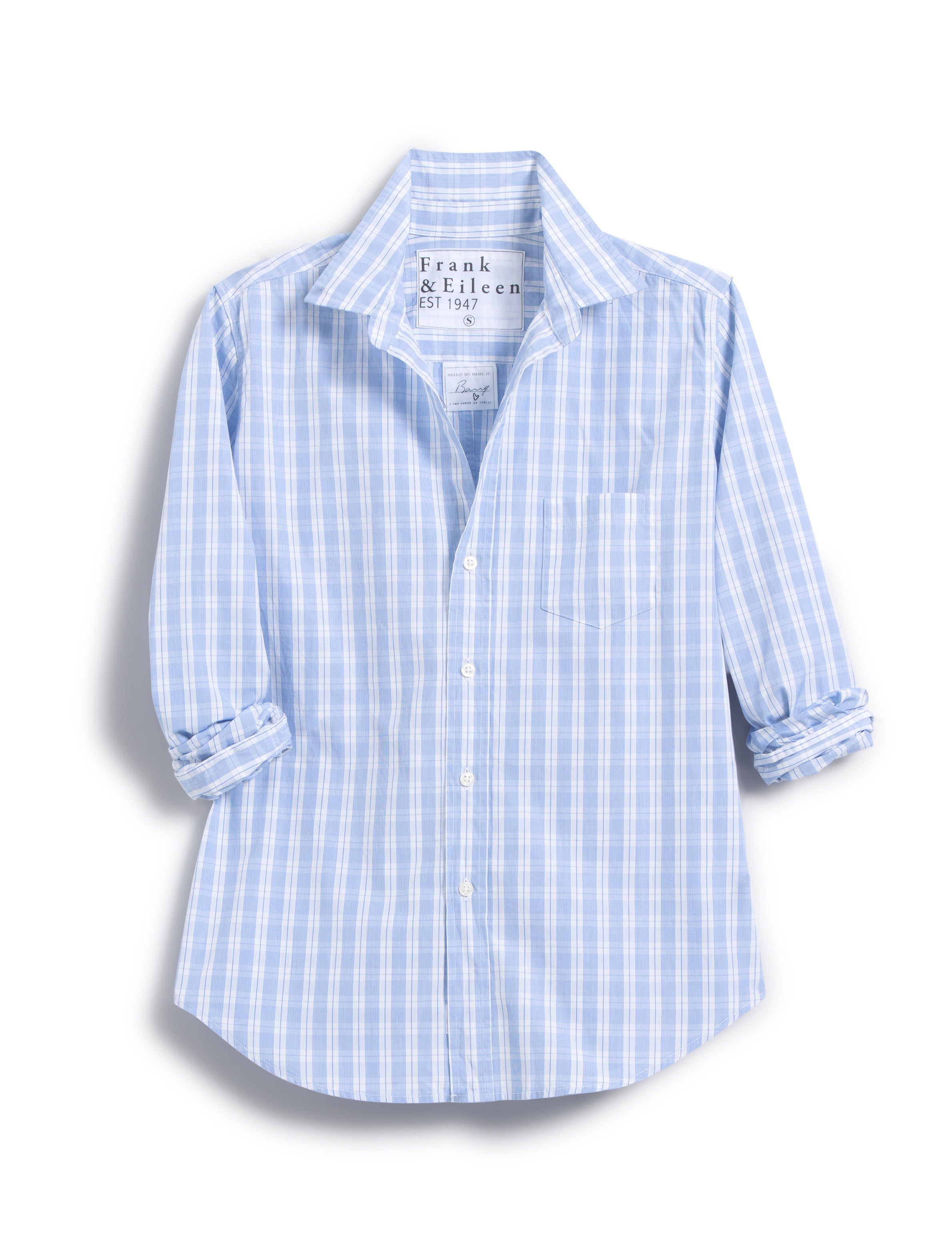 Barry Blue Plaid Button Up – Slate