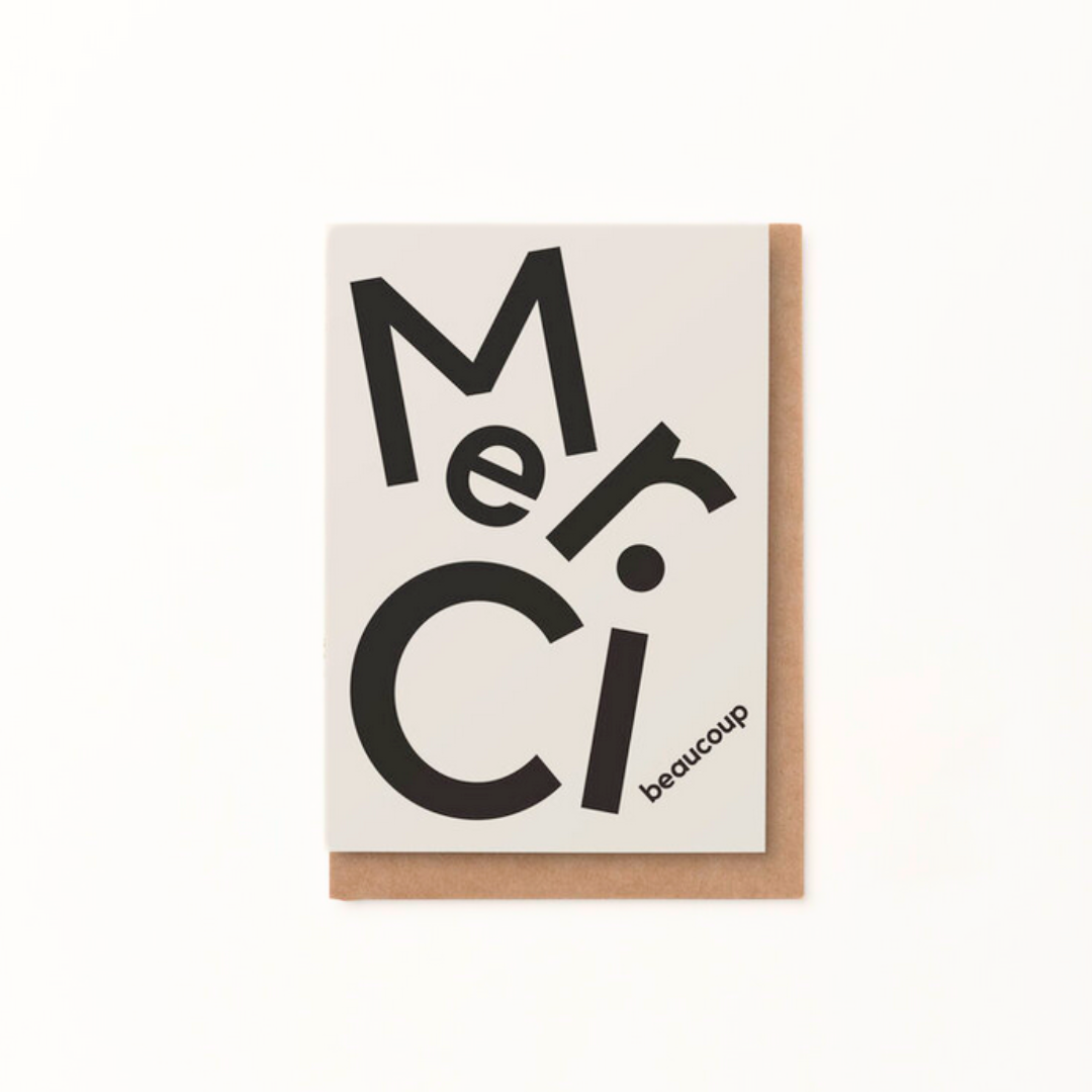 Merci Beaucoup Card Set – Slate